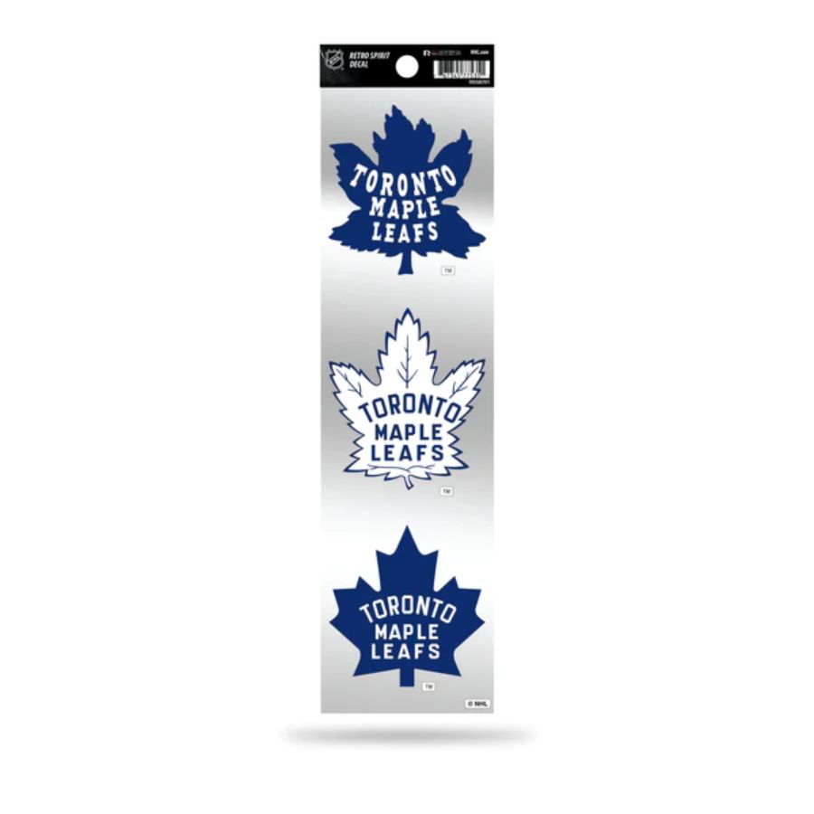 Toronto Maple Leafs Retro Vintage Logo - Sheet Of 3 Triple Spirit ...