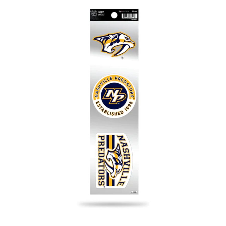 Nashville Predators Retro Vintage Logo - Sheet Of 3 Triple Spirit ...