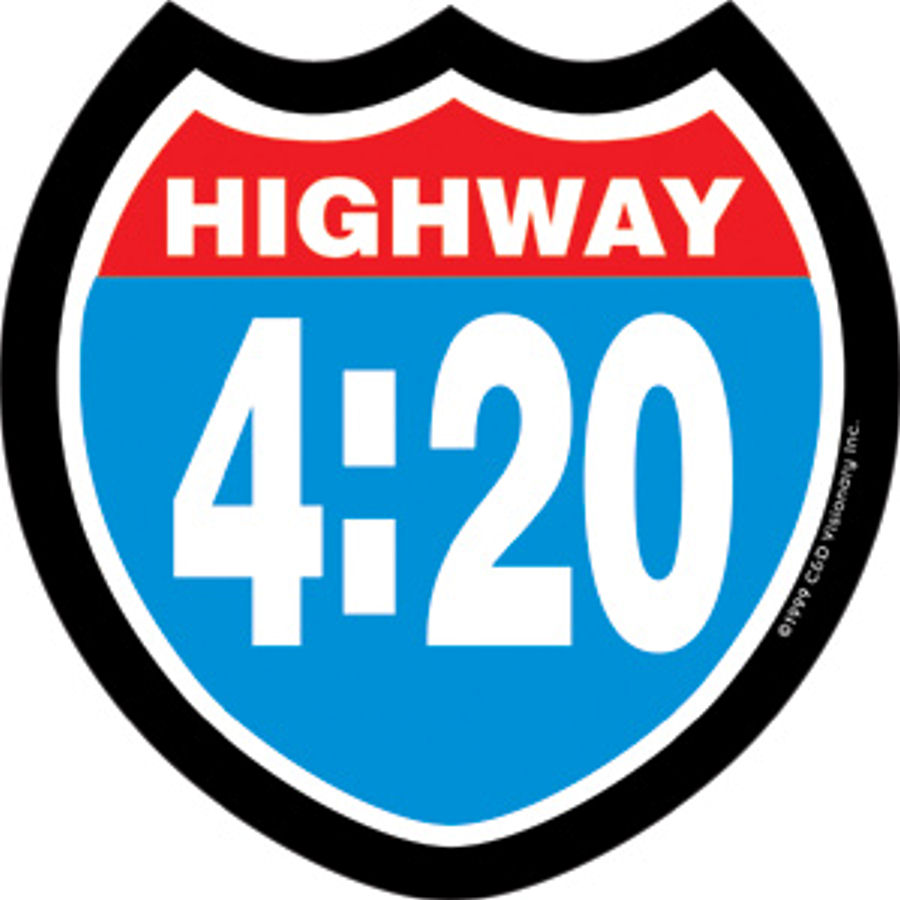 Hwy 420 Highway 4:20 - Vinyl Sticker at Sticker Shoppe