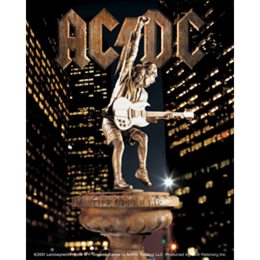 AC/DC Gold Metal - Vinyl Sticker at Sticker Shoppe