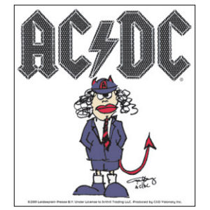 AC/DC Cartoon Angus - Vinyl Sticker at Sticker Shoppe