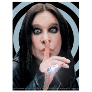 Ozzy Osbourne Shh! - Vinyl Sticker at Sticker Shoppe