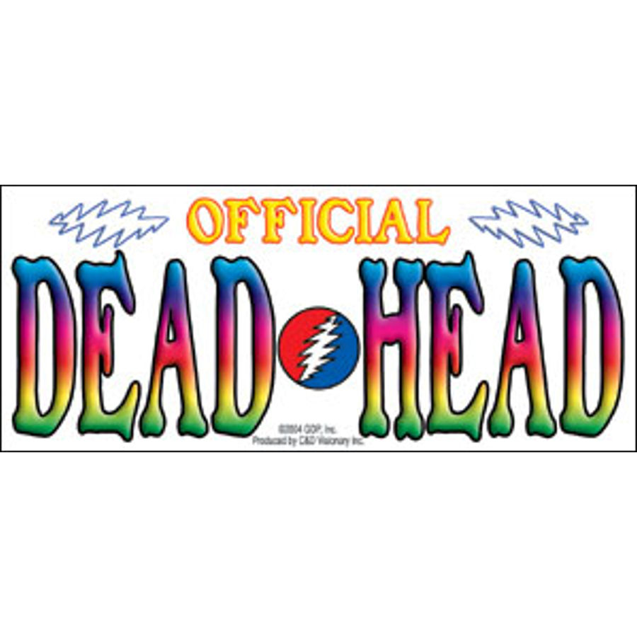 Grateful Dead Official Dead Head - Vinyl Sticker at Sticker Shoppe