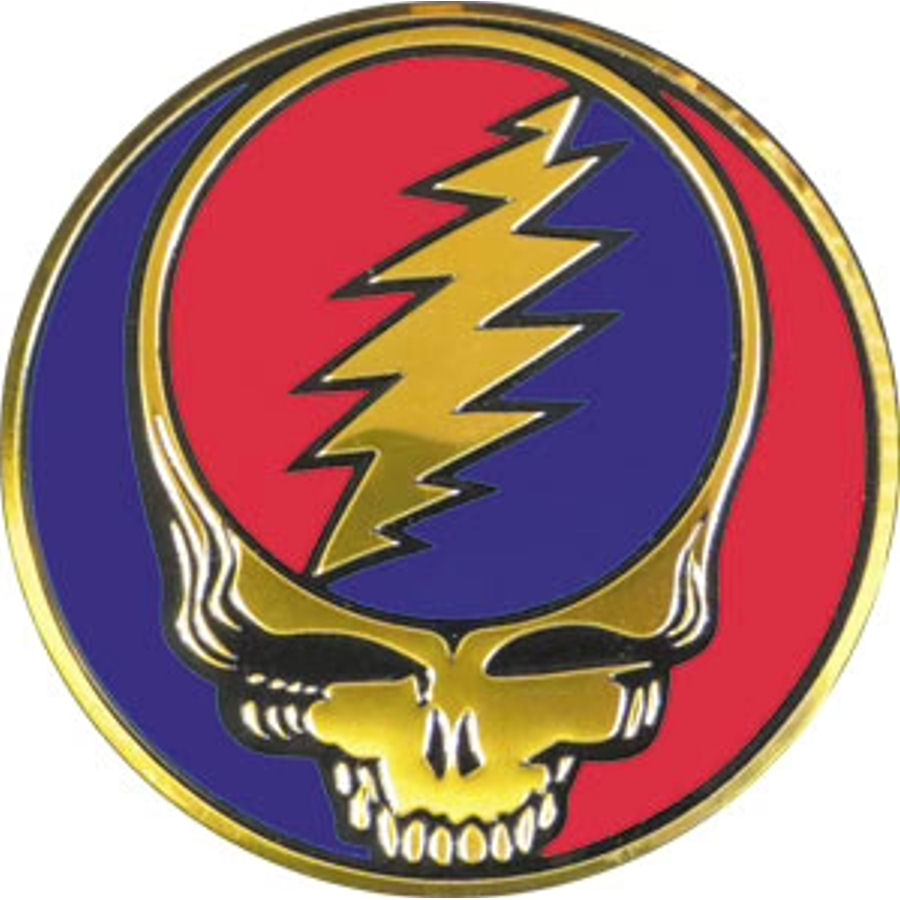 Grateful Dead Steal Your Face Classic - Large Metal Vinyl Sticker at ...