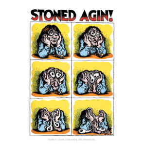 Robert Crumb Stoned Agin - Vinyl Sticker at Sticker Shoppe