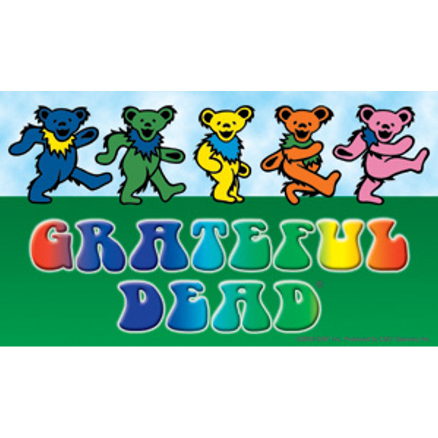 Grateful Dead Dancing Bears with Logo - Vinyl Sticker at Sticker Shoppe