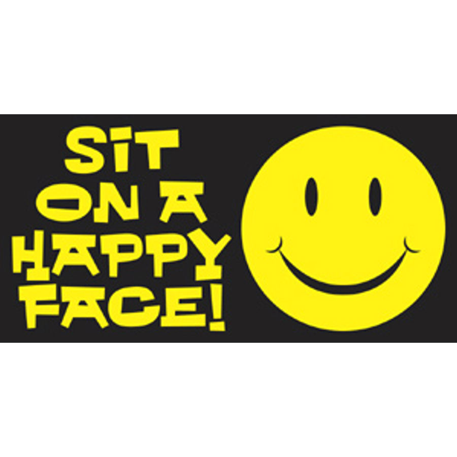 Sit On A Happy Face - Sticker at Sticker Shoppe