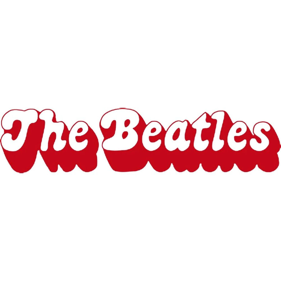 The Beatles Red Logo - Vinyl Rub-On Transfer Decal at Sticker Shoppe