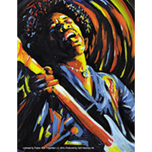 Jimi Hendrix Performs - Vinyl Sticker at Sticker Shoppe