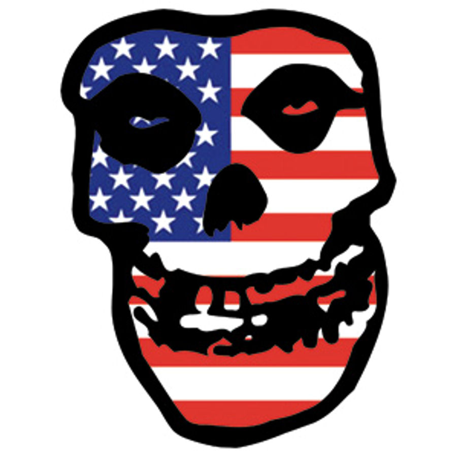 The Misfits US Skull - Vinyl Sticker at Sticker Shoppe