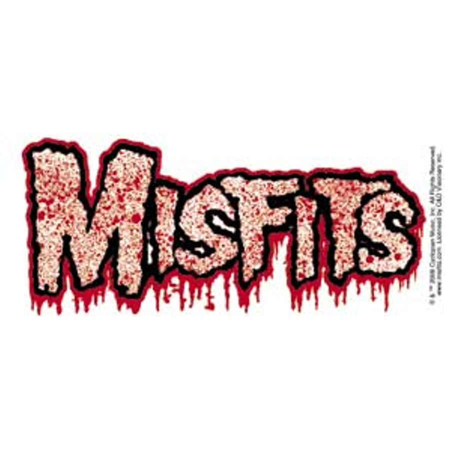 The Misfits Logo - Red Vinyl Sticker at Sticker Shoppe