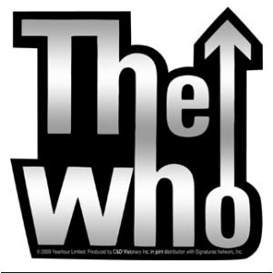 The Who Silver Logo - Sticker at Sticker Shoppe