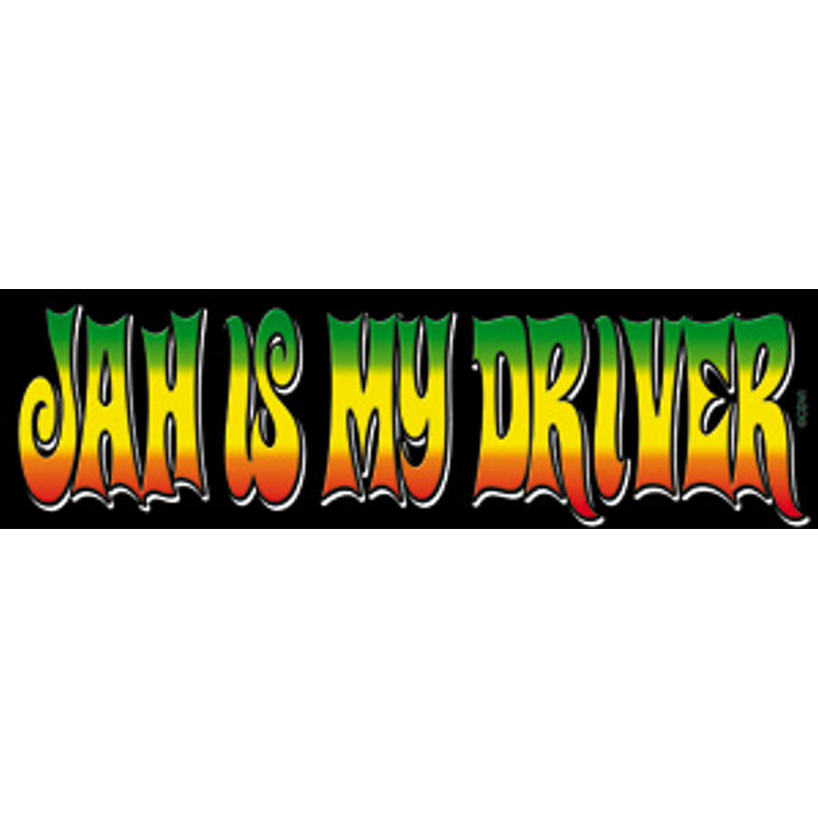 Reggae And Rasta Jah Is My Driver - Vinyl Sticker at Sticker Shoppe
