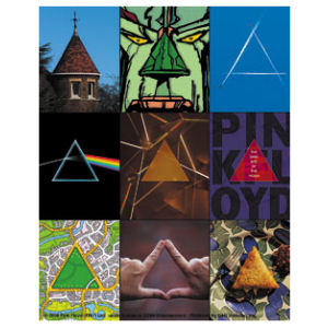 Pink Floyd Multiple Triangles - Vinyl Sticker at Sticker Shoppe