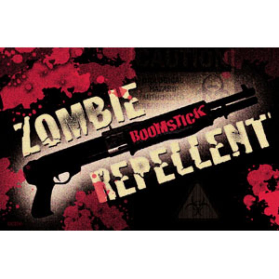 Zombie Repellent Boomstick - Vinyl Sticker at Sticker Shoppe