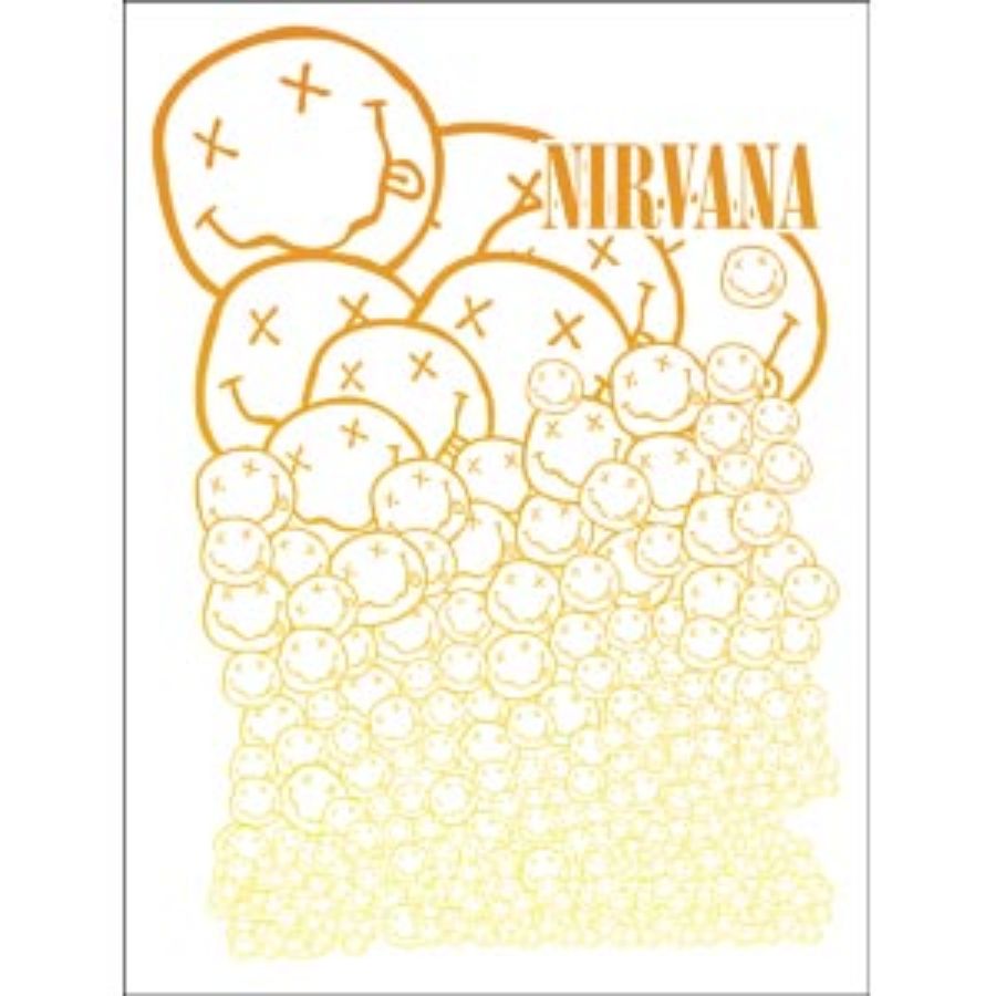 Nirvana Smiley Faces - Vinyl Sticker at Sticker Shoppe