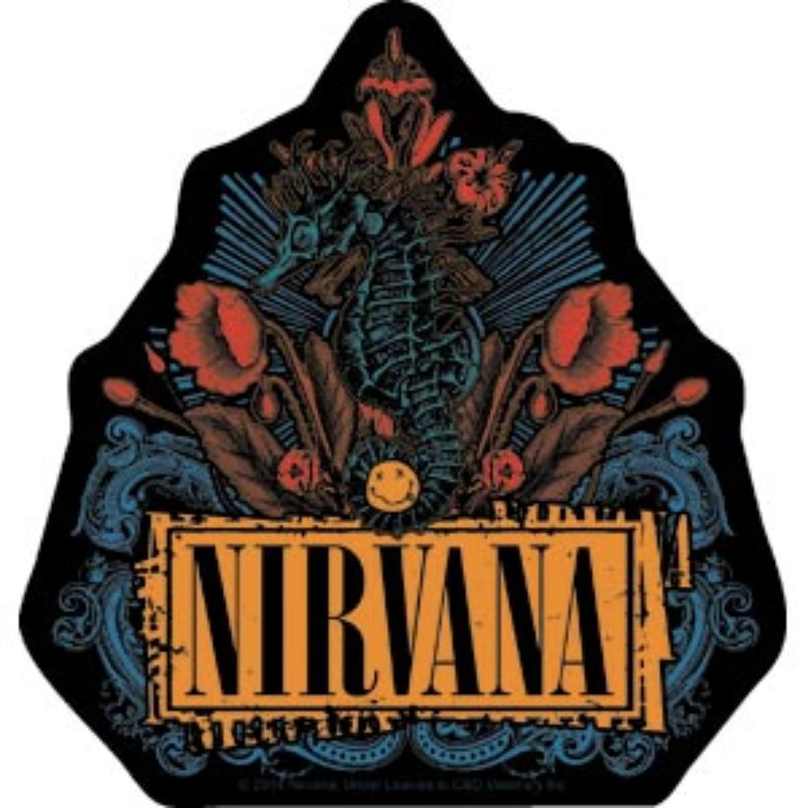 Nirvana Floral - Vinyl Sticker at Sticker Shoppe