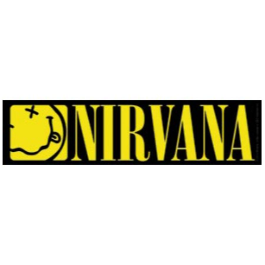 Nirvana Smiley Strip - Vinyl Sticker at Sticker Shoppe
