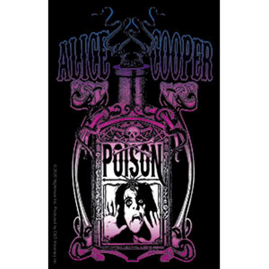 Alice Cooper Poison Bottle - Vinyl Sticker at Sticker Shoppe