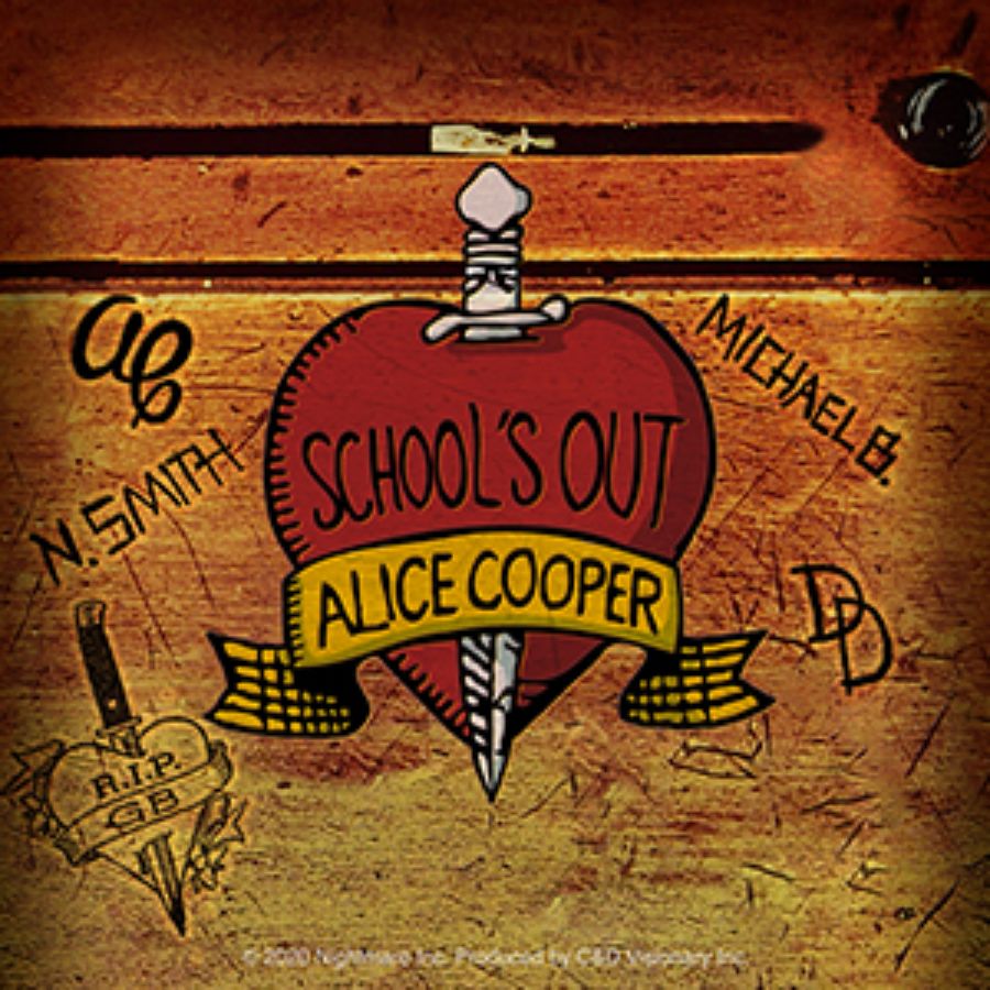 Alice Cooper School's Out Album - Vinyl Sticker at Sticker Shoppe