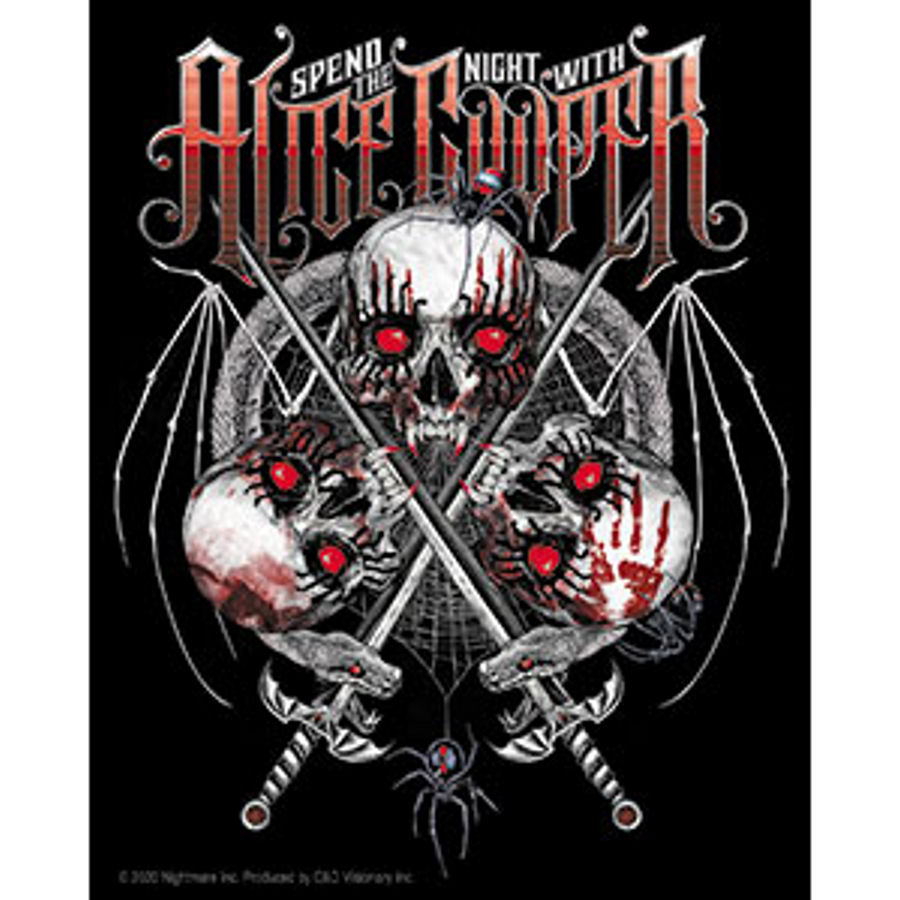 Alice Cooper Vampire Skull - Vinyl Sticker at Sticker Shoppe