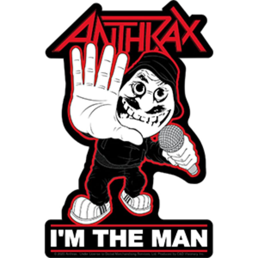Anthrax I'm The Man - Vinyl Sticker at Sticker Shoppe