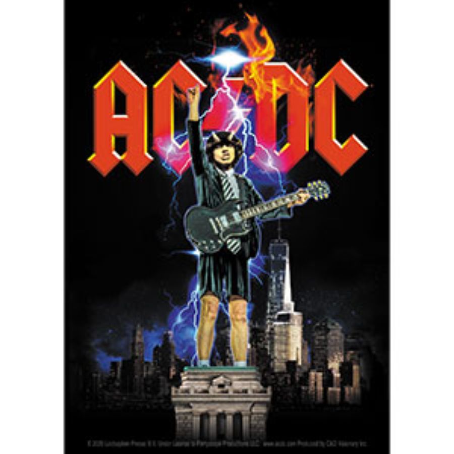AC/DC Angus On Building - Vinyl Sticker at Sticker Shoppe