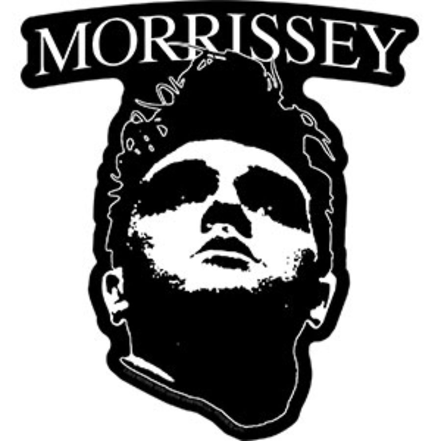 Morrissey Black & White Face - Vinyl Sticker at Sticker Shoppe
