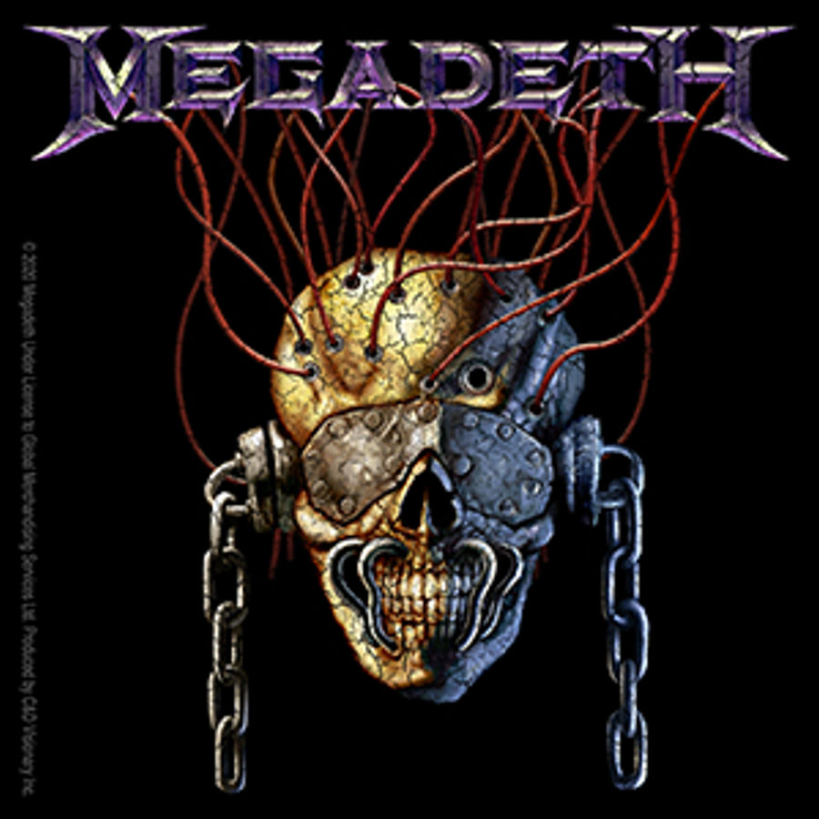 Megadeth Skull Wires - Vinyl Sticker at Sticker Shoppe