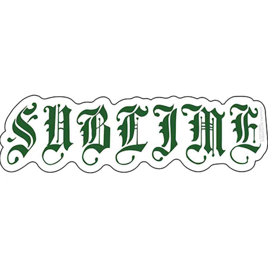 Sublime Old English Logo - Vinyl Sticker at Sticker Shoppe