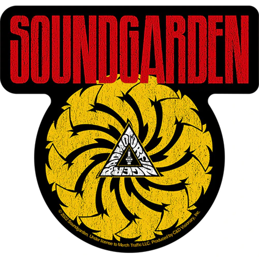 Soundgarden Yellow Bad Motorfinger - Vinyl Sticker at Sticker Shoppe