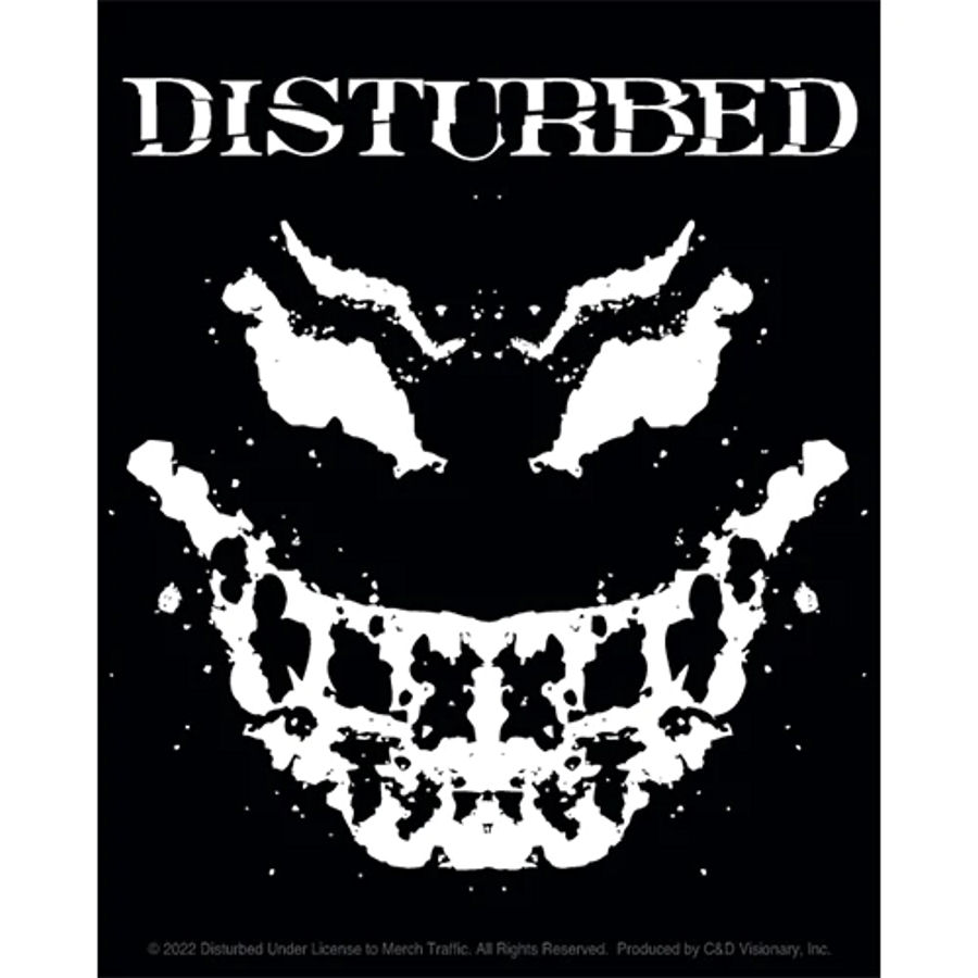 Disturbed Grin - Vinyl Sticker at Sticker Shoppe