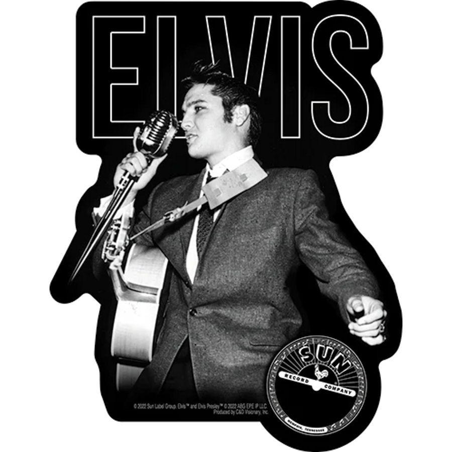 Elvis Presley Solo Live - Vinyl Sticker at Sticker Shoppe