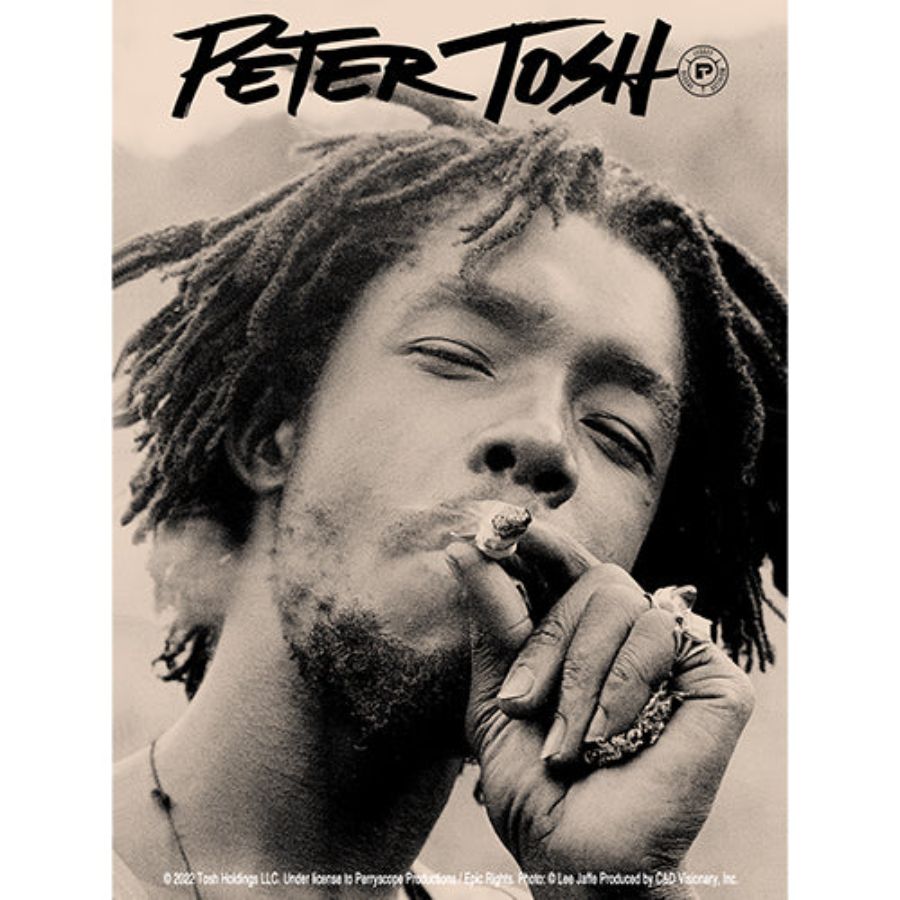 Peter Tosh Sepia Smoke - Vinyl Sticker at Sticker Shoppe