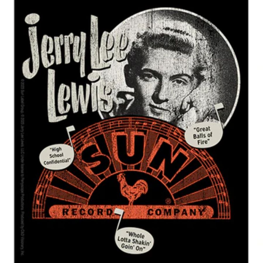 Jerry Lee Lewis Orange - Vinyl Sticker at Sticker Shoppe