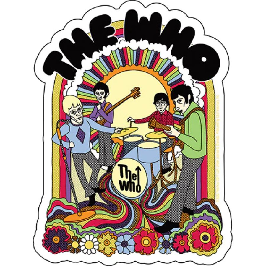 The Who Trippy Illustration - Vinyl Sticker at Sticker Shoppe