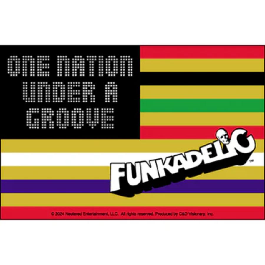George Clinton One Nation - Vinyl Sticker at Sticker Shoppe