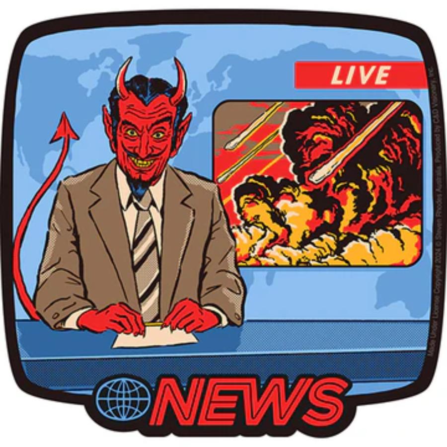 Steven Rhodes Breaking News - Vinyl Sticker at Sticker Shoppe