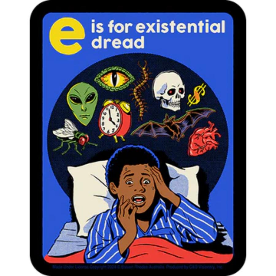 Steven Rhodes Existential Dread - Vinyl Sticker at Sticker Shoppe