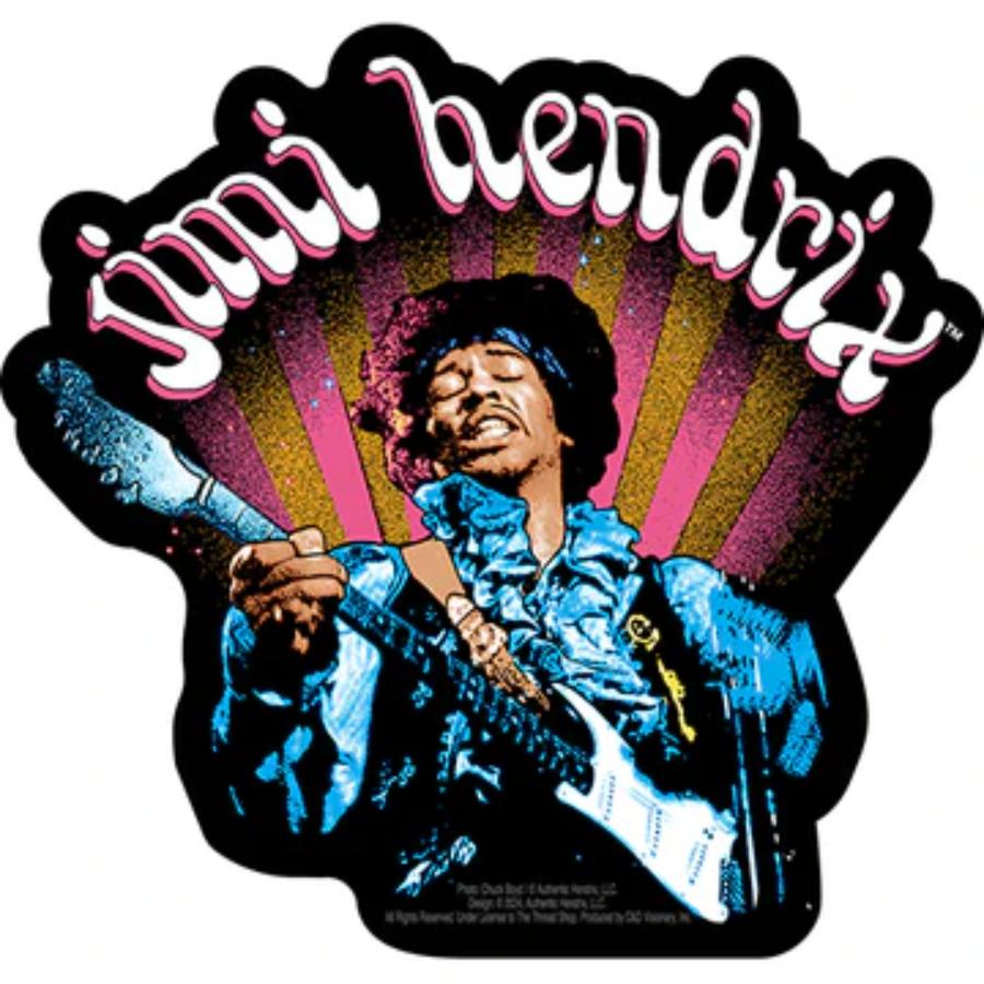 Jimi Hendrix Rays - Vinyl Sticker at Sticker Shoppe