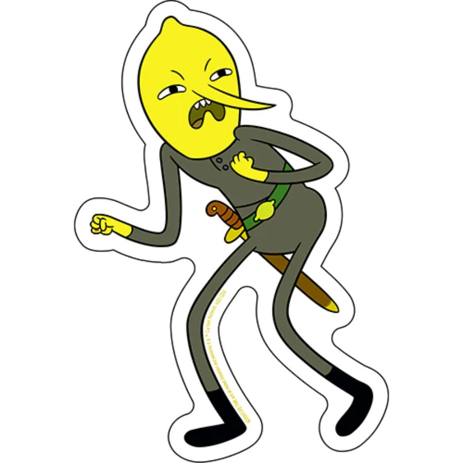 Adventure Time Lemongrab - Vinyl Sticker at Sticker Shoppe