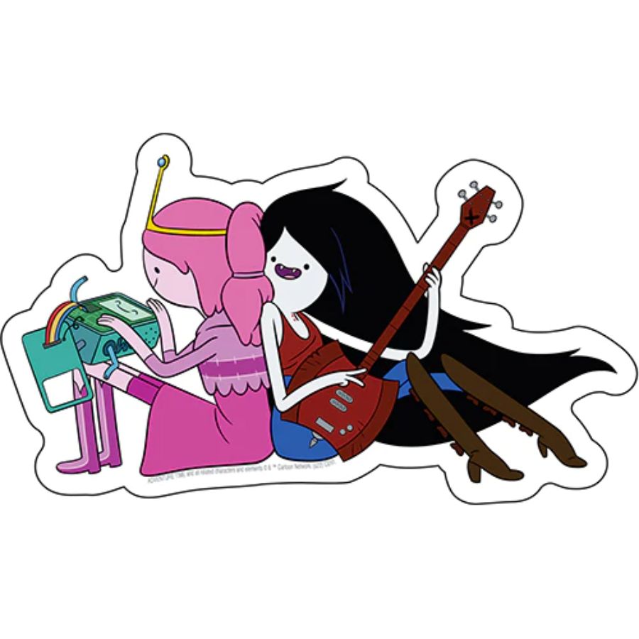 Adventure Time PB + Marcy with BMO - Vinyl Sticker at Sticker Shoppe
