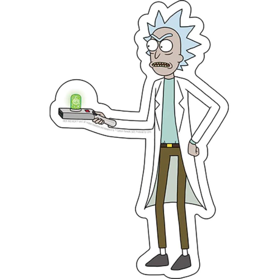 Rick & Morty Teleport - Vinyl Sticker at Sticker Shoppe