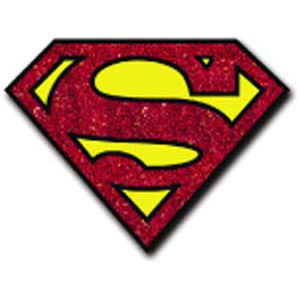 Superman Glitter Logo - Vinyl Sticker at Sticker Shoppe