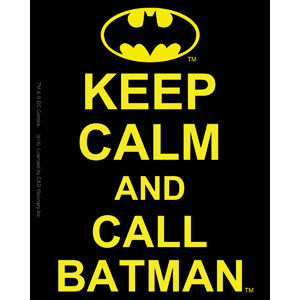 Batman Keep Calm And Call Batman - Vinyl Sticker at Sticker Shoppe