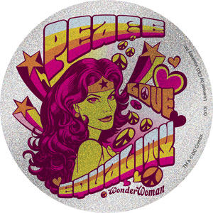 Wonder Woman Peace - Vinyl Sticker at Sticker Shoppe