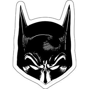 Batman Mask - Vinyl Sticker at Sticker Shoppe