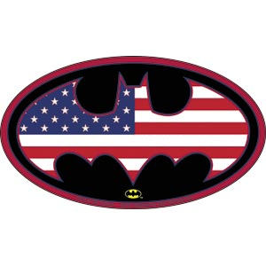 Batman United States Flag Logo - Vinyl Sticker at Sticker Shoppe