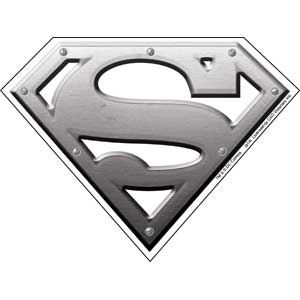 Superman Metal Logo - Vinyl Sticker at Sticker Shoppe