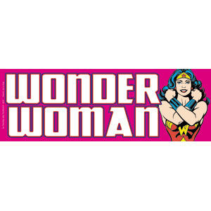 Wonder Woman Logo Strip - Vinyl Sticker at Sticker Shoppe
